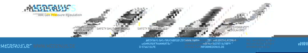 Medenus - Gas Pressure Regulator | Utility Meter Warehouse